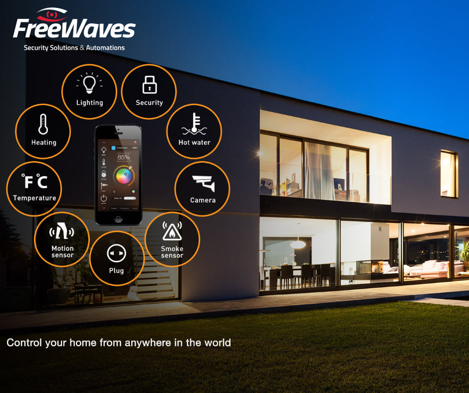 Control your home from anywhere in the world. - FreeWaves Cyprus - Security Systems