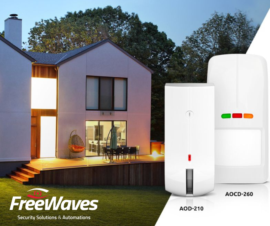 Outdoor wireless dual curtain detector. - FreeWaves Cyprus - Security Systems